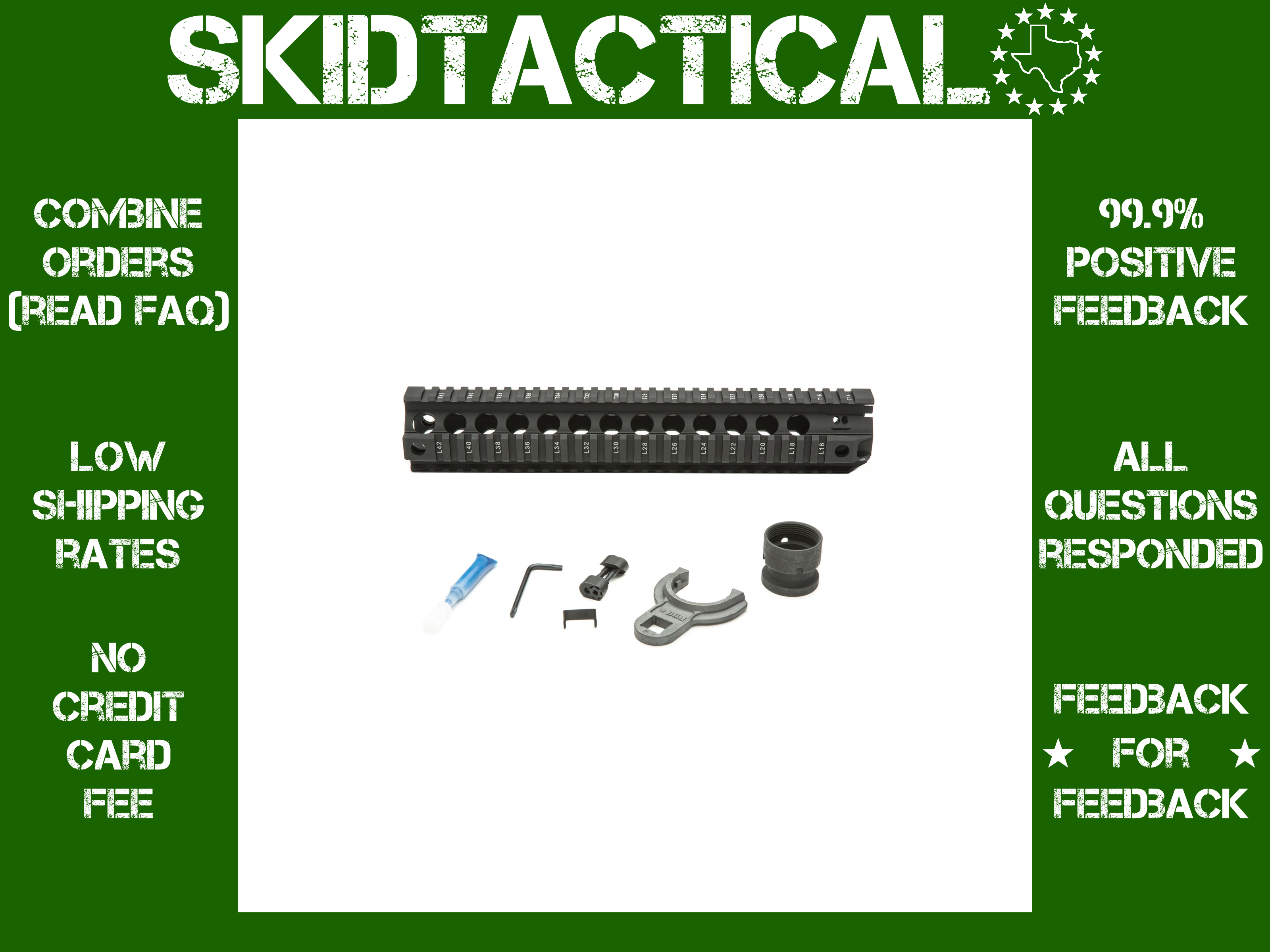 Bravo Company (BCM) AR-15 BCM Gunfighter Quad Rail Handguard 12 ...