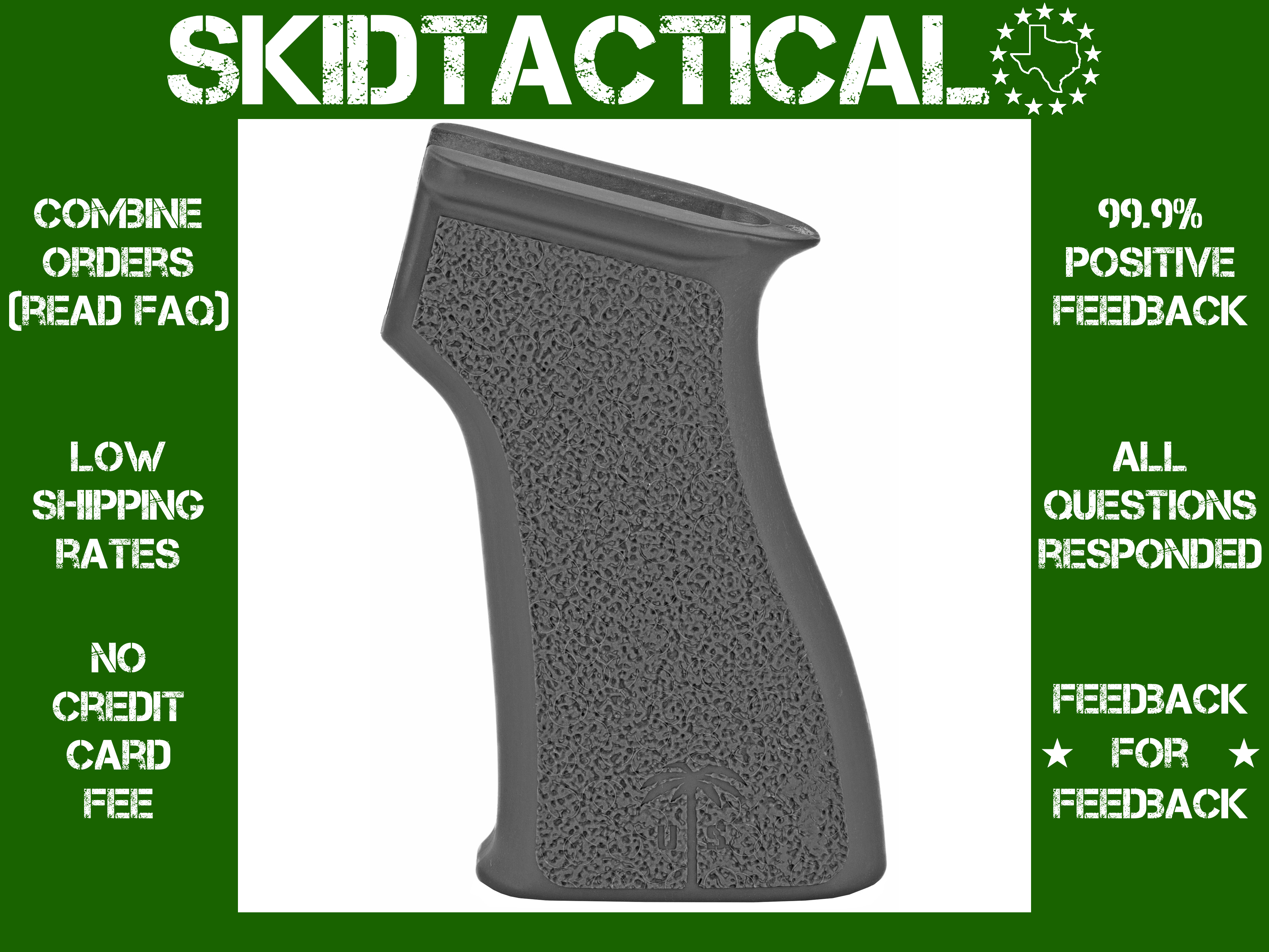 US Palm AK Pistol Grip - Black - Other Gun Accessories & Parts at ...