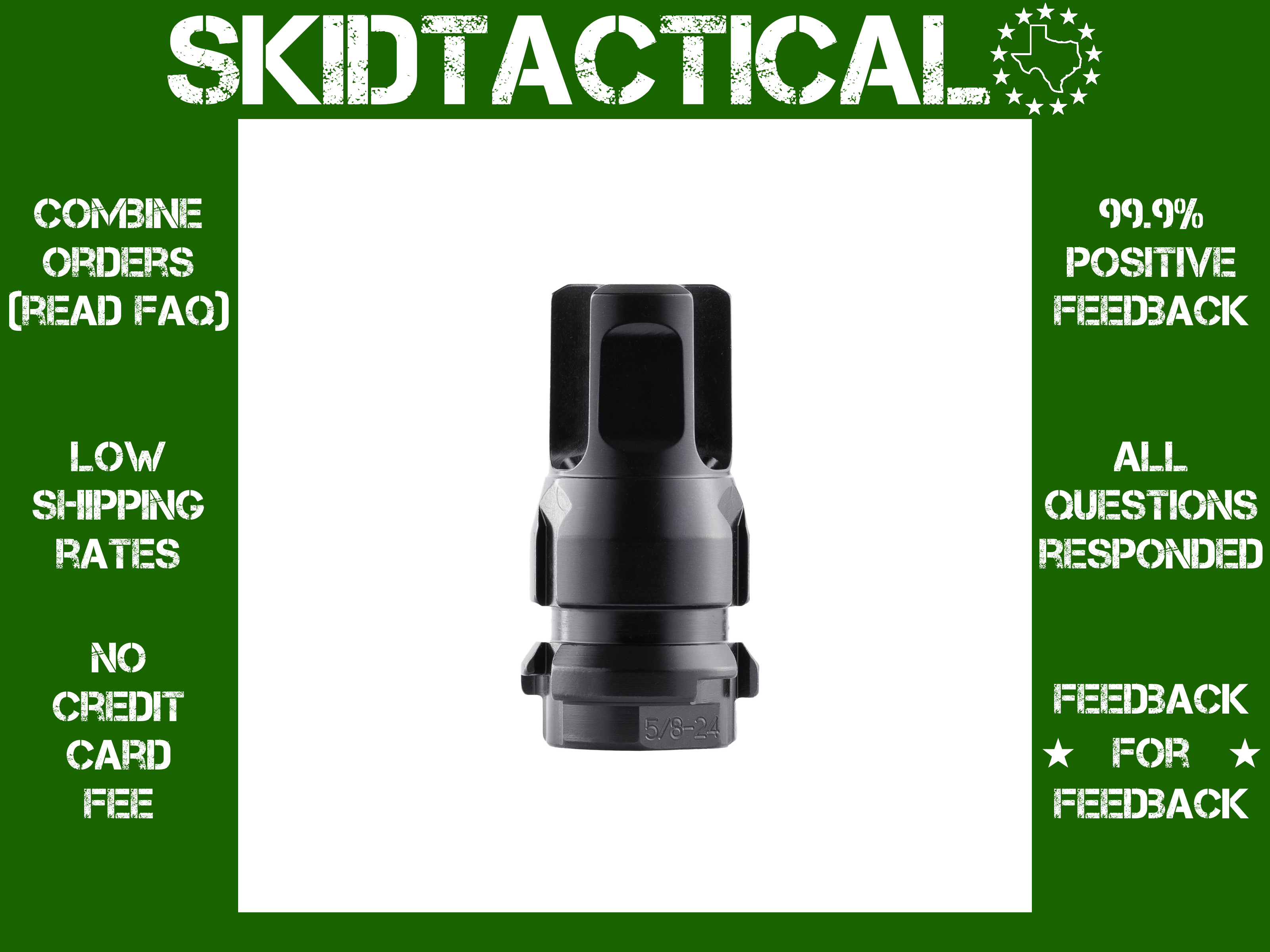 Dead Air Armament KeyMo 22 Caliber Flash Hider - Black - Other Rifle ...