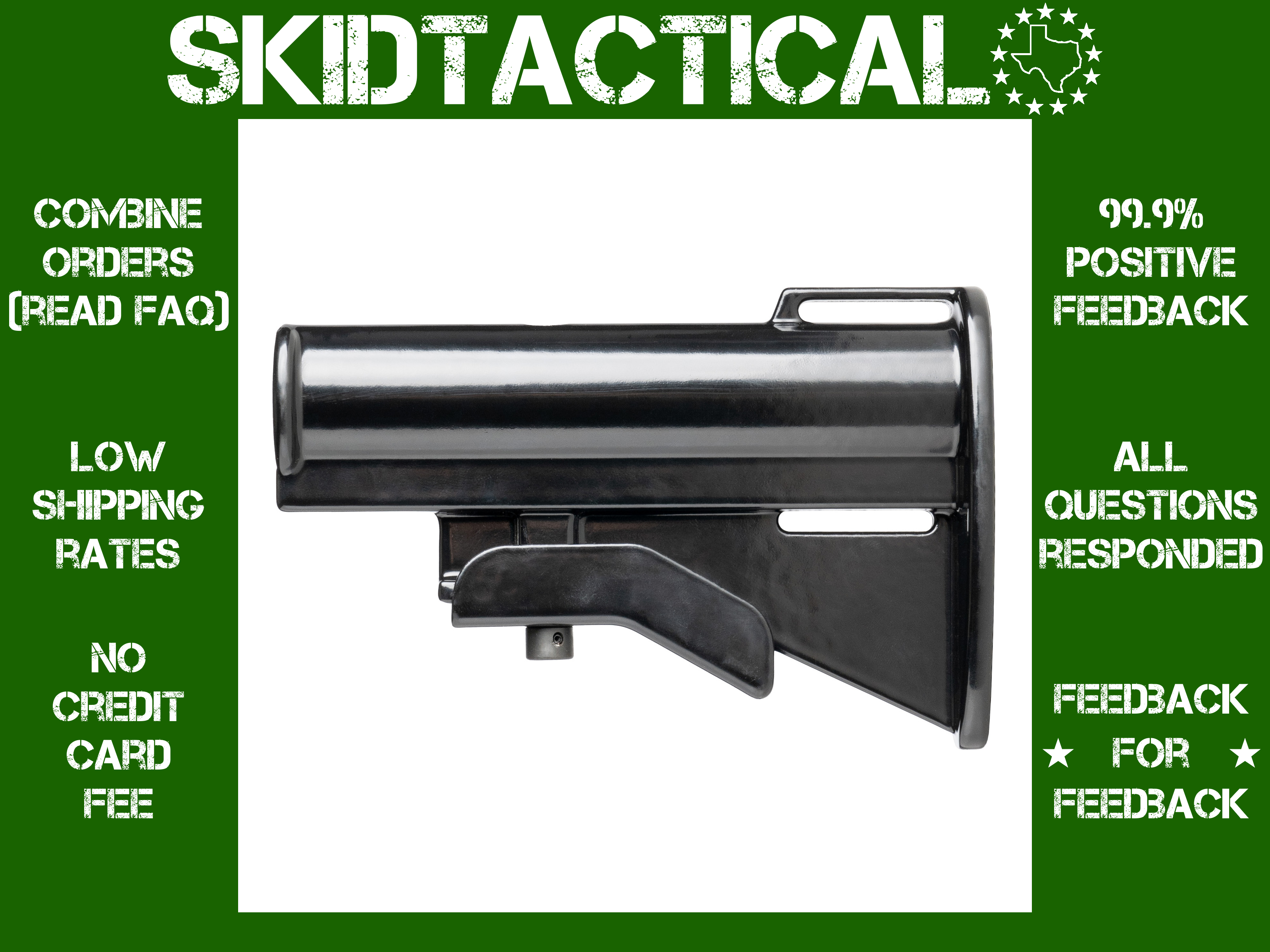 ACE AR-15 Essential Retro Stock - Black - Rifle Stocks at GunBroker.com ...