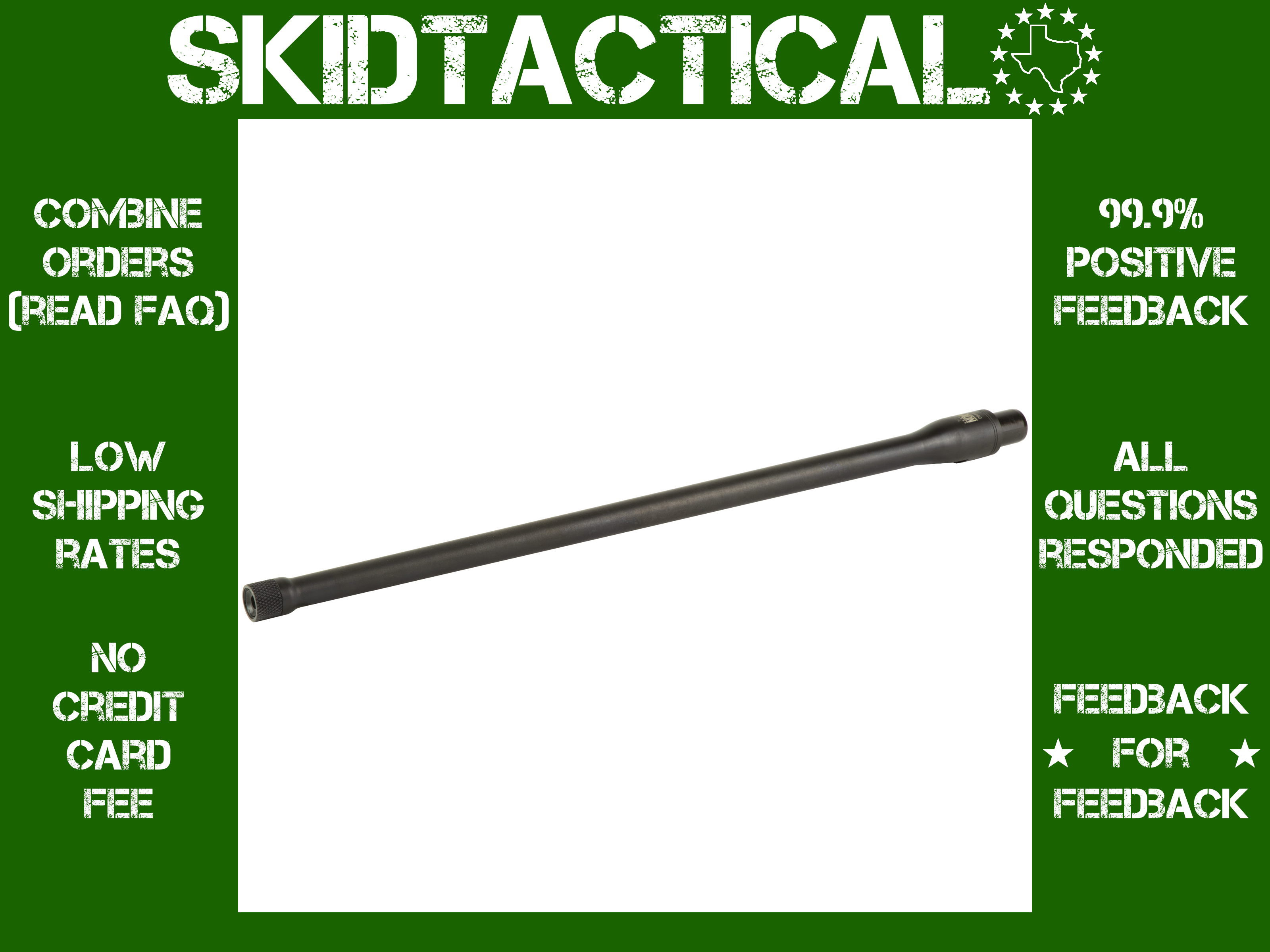 Faxon 10/22 Rimfire 22 LR 16" 1:16 Barrel - Black - Rifle Barrels at ...