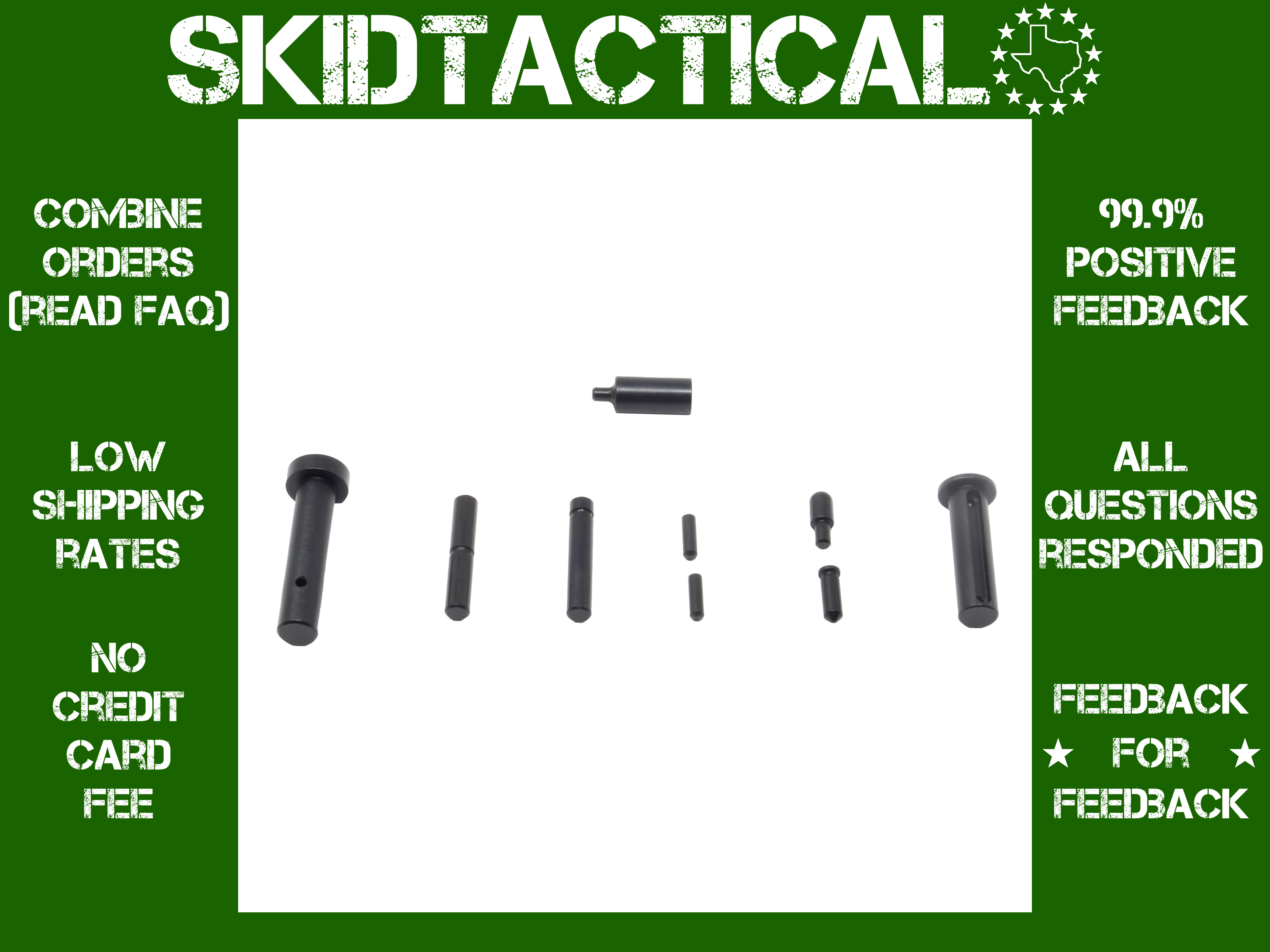 KNS Precision Turned Lower Parts Kit - Black - Other Rifle Accessories & Parts at GunBroker.com ...