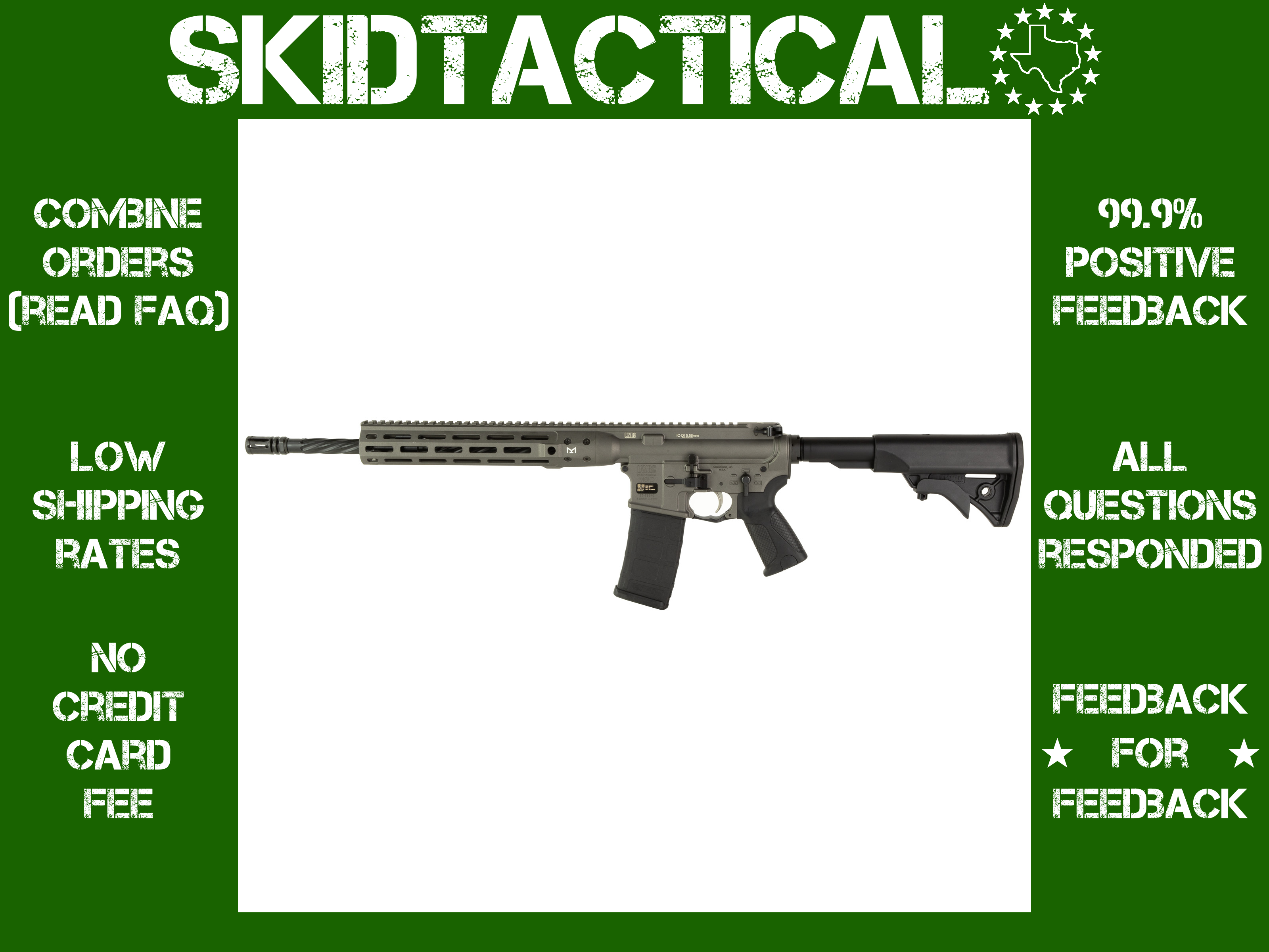 LWRC IC Direct Impingement AR 16.1" 5.56 NATO 30rd - Tungsten - Semi ...