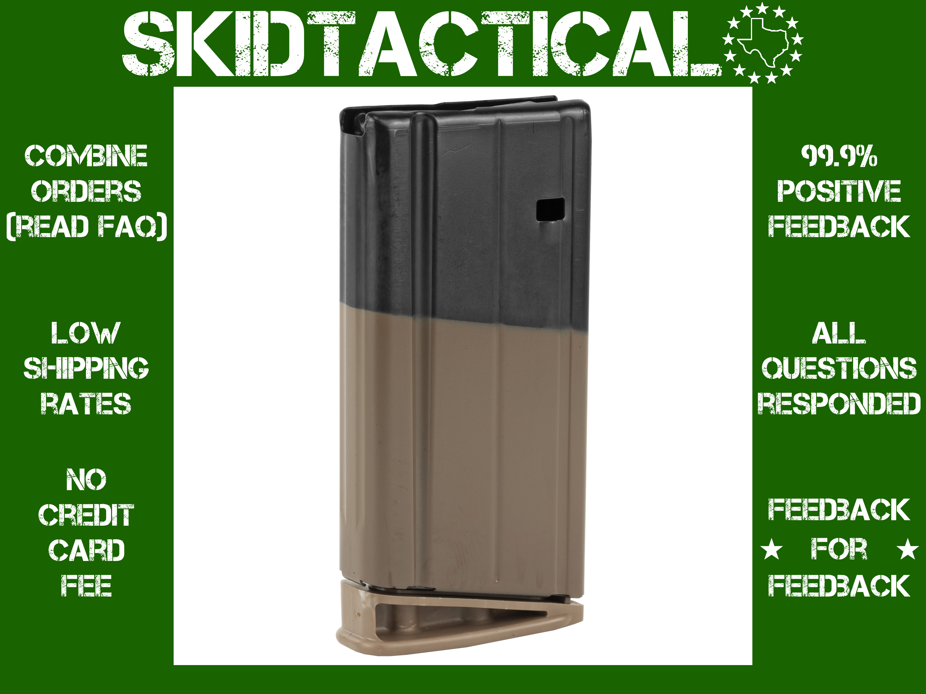 FN SCAR 17S 308 Winchester Magazine 20rd - Flat Dark Earth - Rifle ...