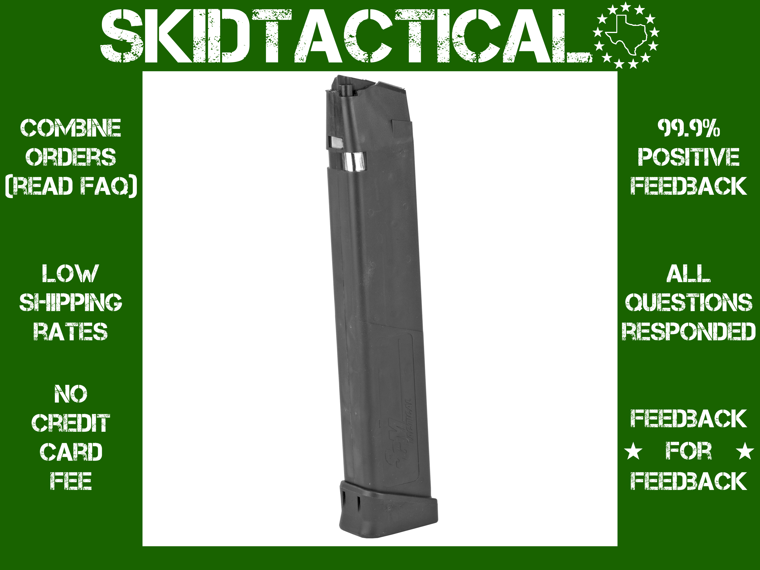 SGM Tactical Glock 21 45 ACP Magazine 26rd - Black - Pistol Magazines ...