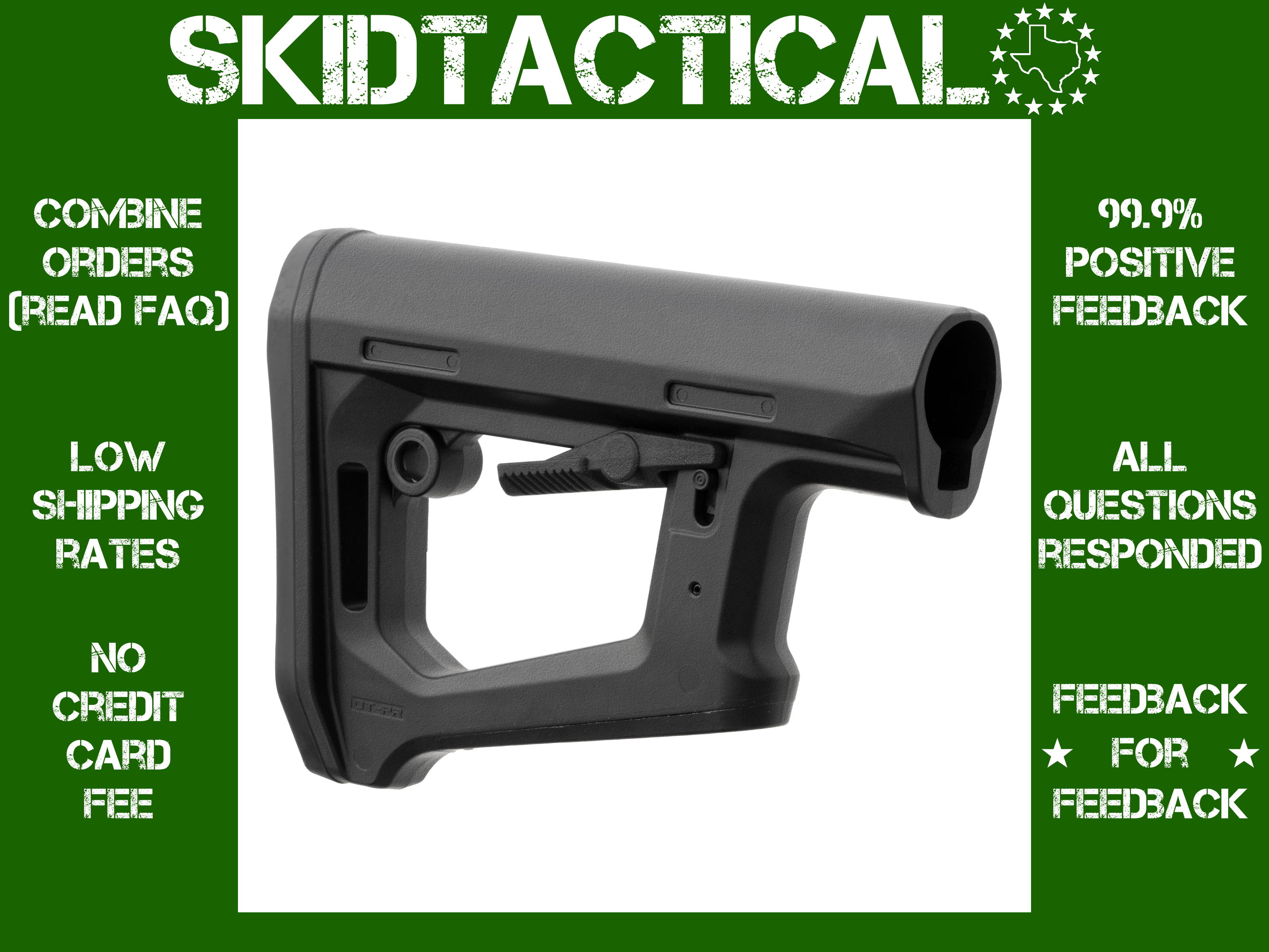 Magpul AR-15 DT-PR Carbine Stock - Black - Rifle Stocks at GunBroker ...