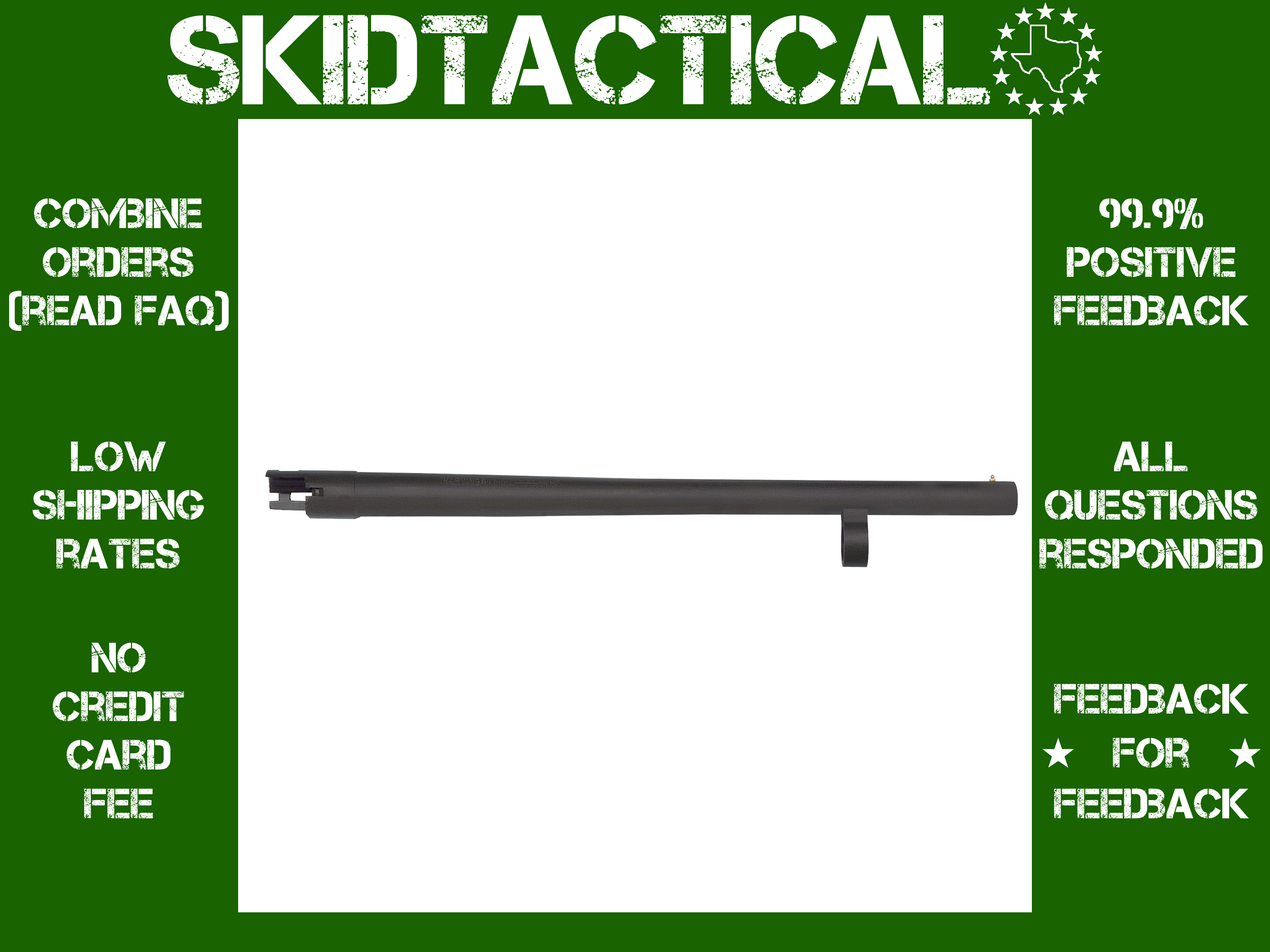 Mossberg Remington 870 12 Gauge 18.5" Cylinder Barrel - Black - Shotgun ...