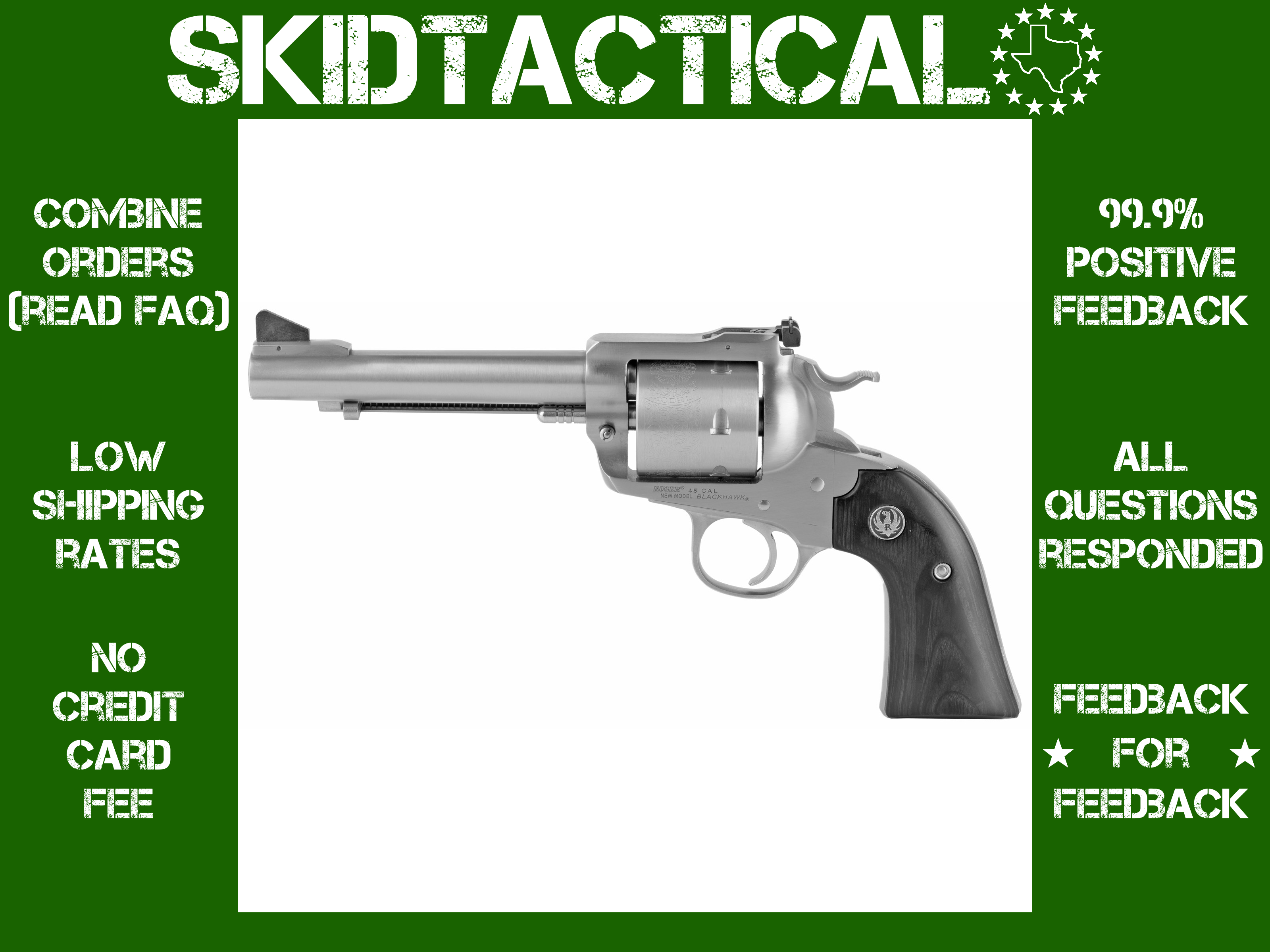 Ruger Blackhawk Convertible Single Action 5.5" 45 ACP 45 Long Colt 6rd ...