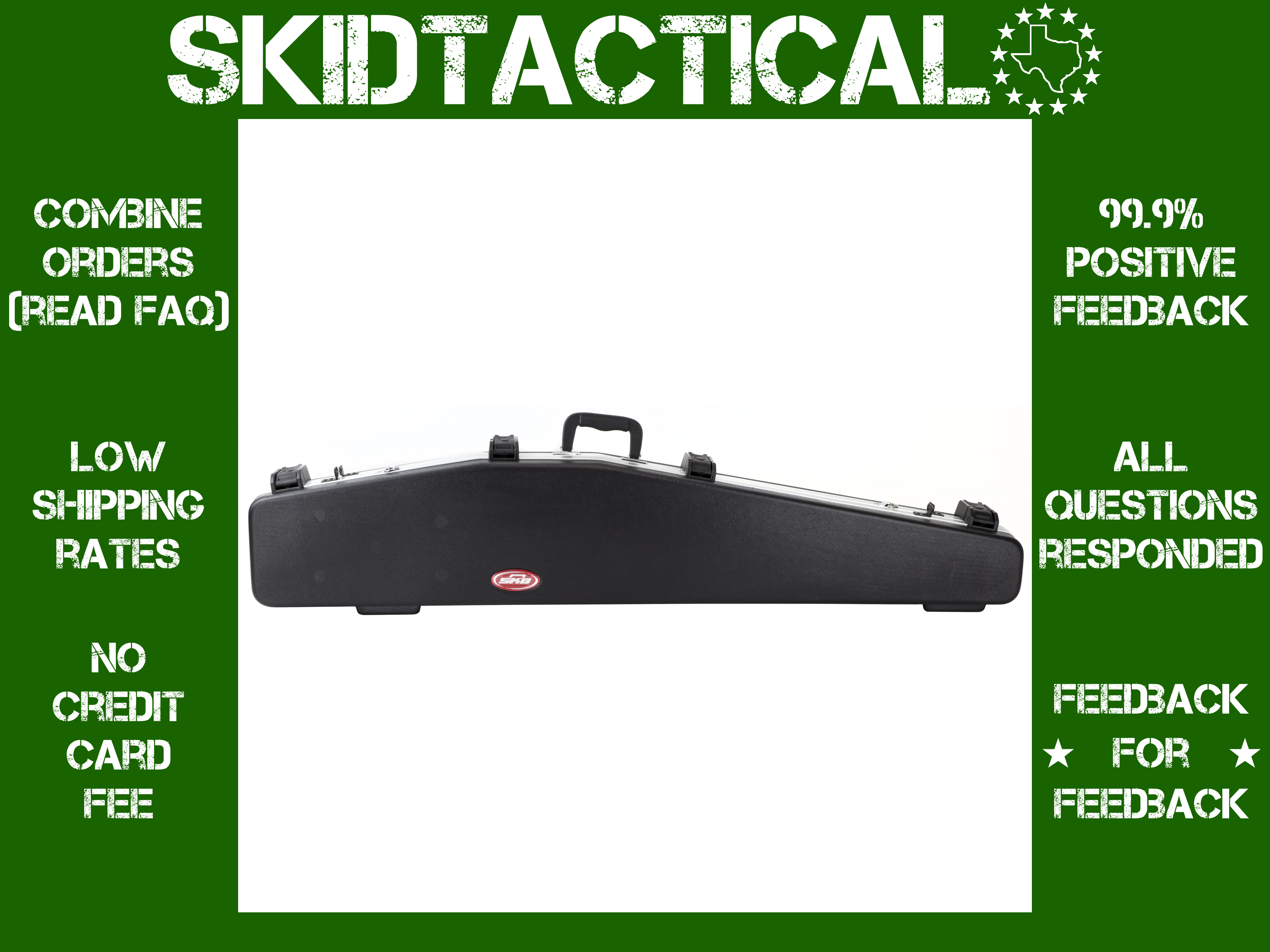 SKB Sports Plastic Rifle Case Contoured 48X9X4 - Black - Gun Cases ...