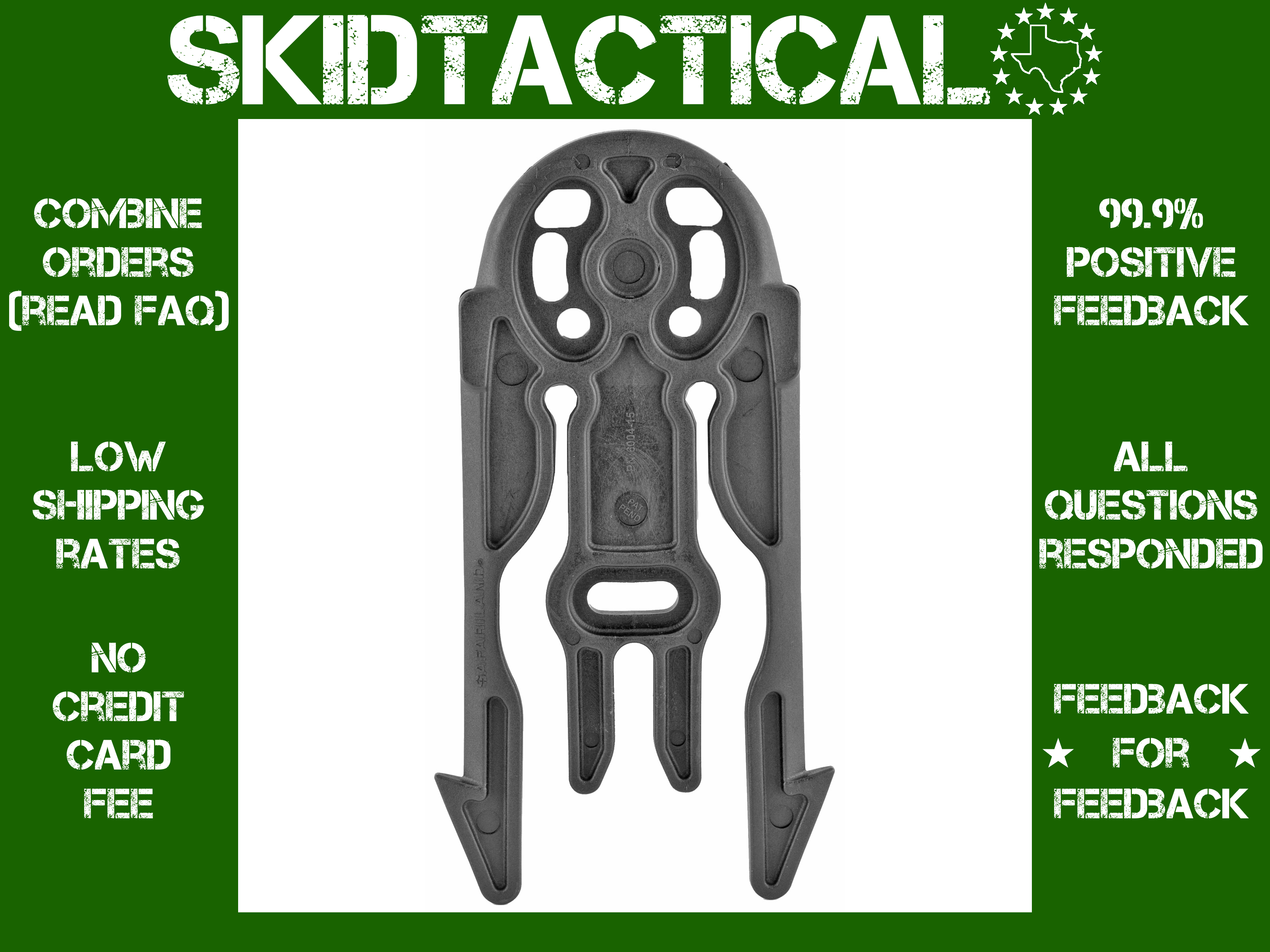 Safariland 4" Laminate Holster Locking Fork - Black - Holsters & Gun ...