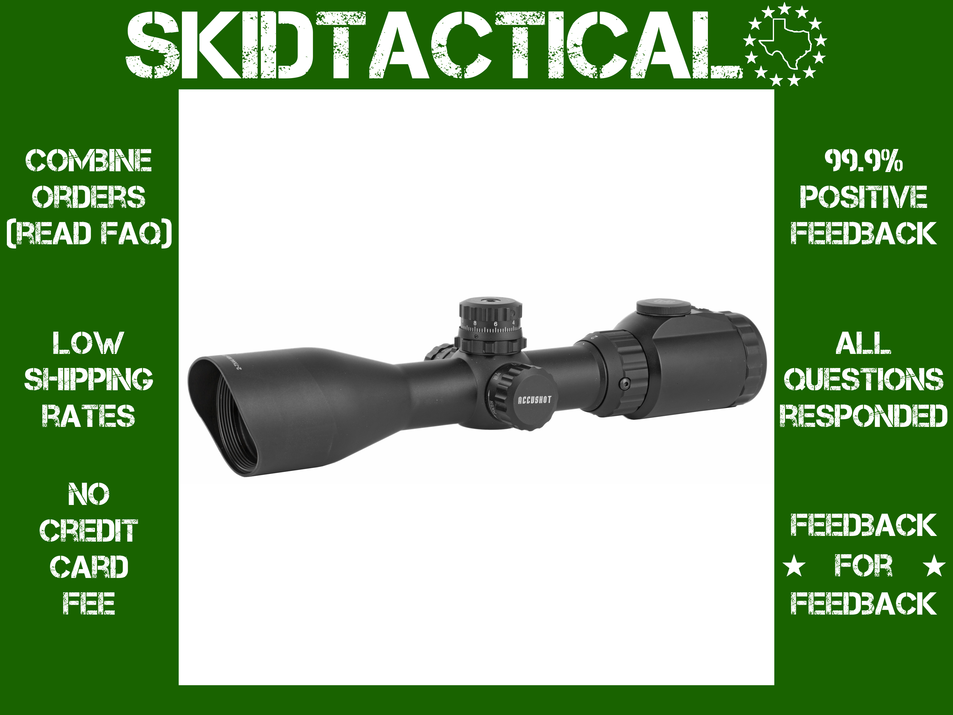 UTG 2-7x44 30mm Long Eye Relief Scout Scope - AO - 36-color - Gun ...