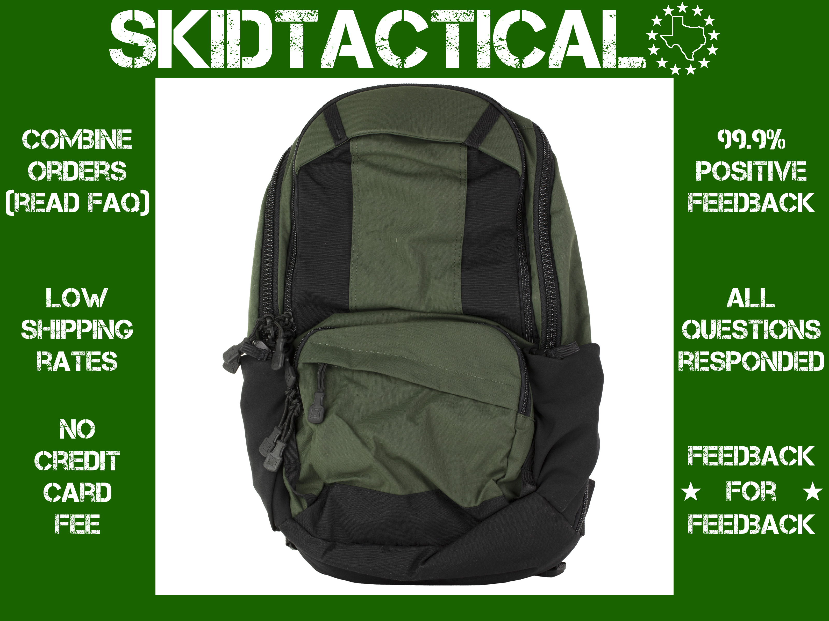 Vertx Ready Pack Gen3 Nylon Backpack 19"x11.5"x7.5" - Green - Bags ...