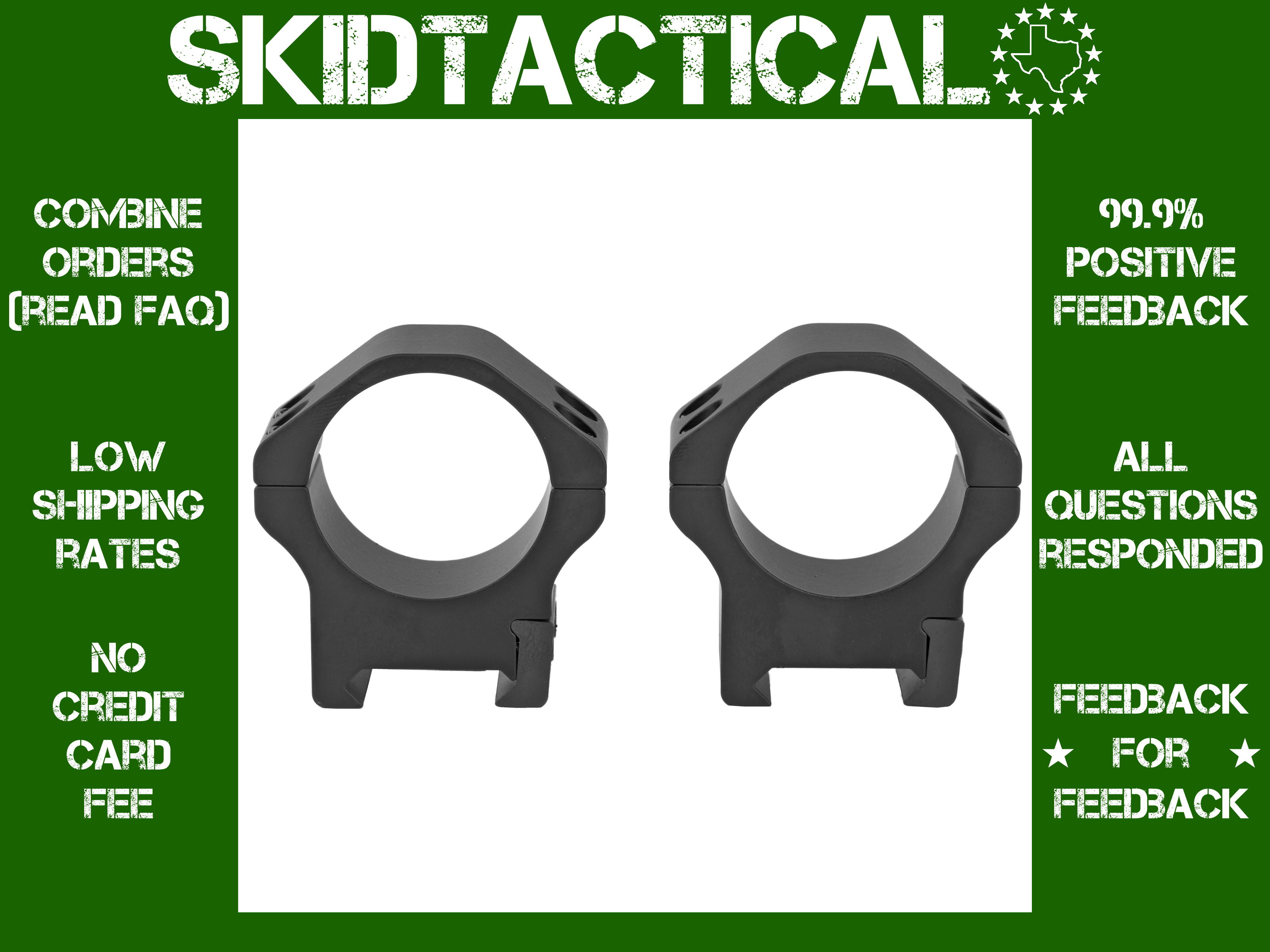 Warne Picatinny & Weaver Style Bases Maxima Horizontal Ring 30mm Medium ...