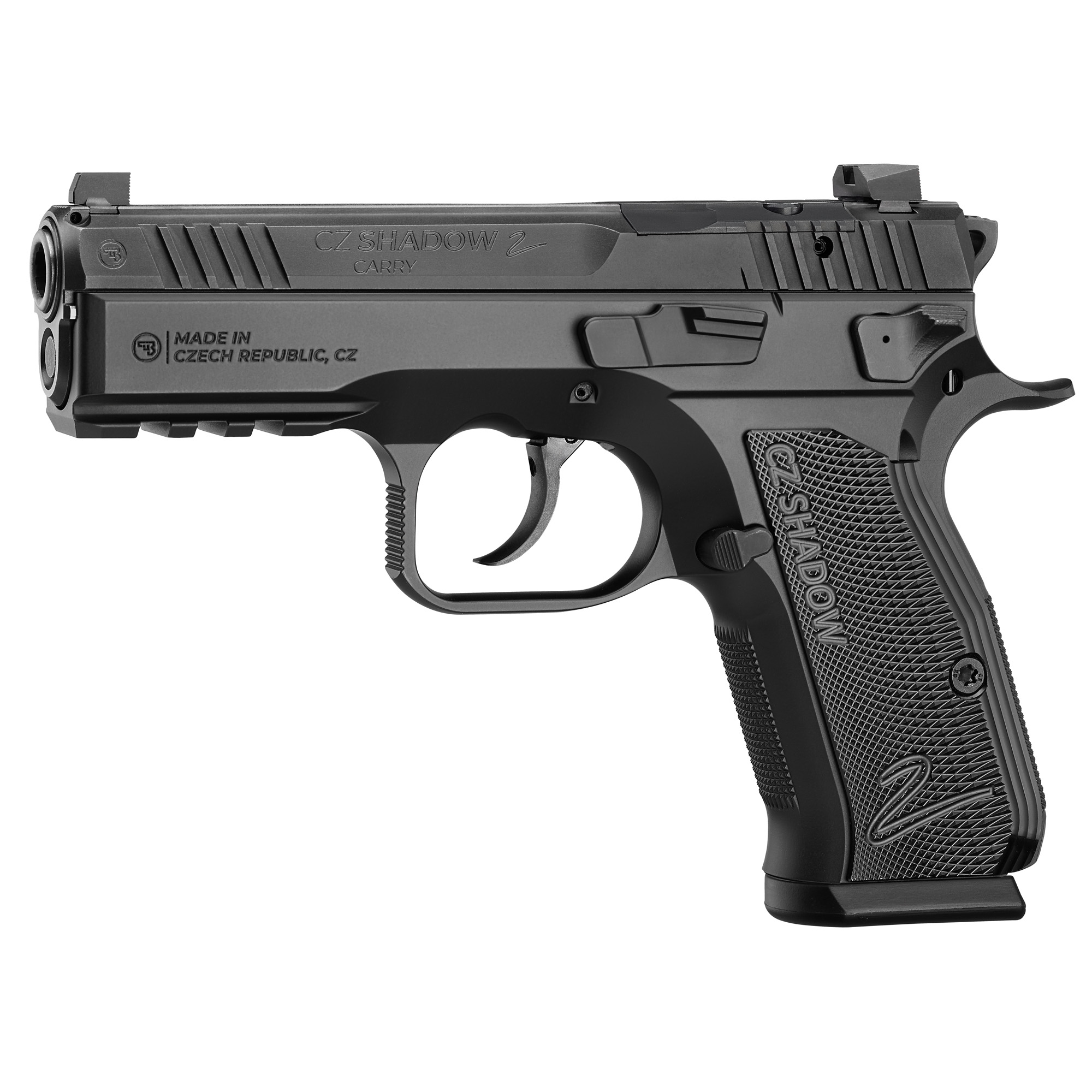 CZ Shadow 2 Carry DA/SA 4" 9mm 15rd Fixed Sights - Black