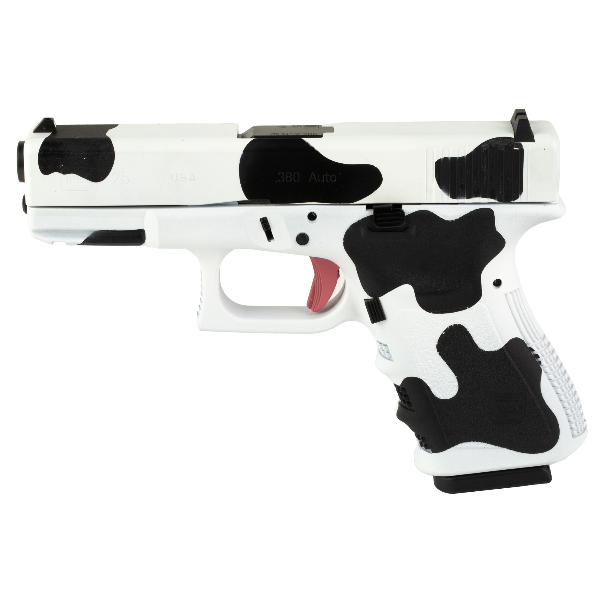 Glock 25 Gen3 Striker Fired 4.02" 380 ACP 15rd Fixed Sights - Cow Print