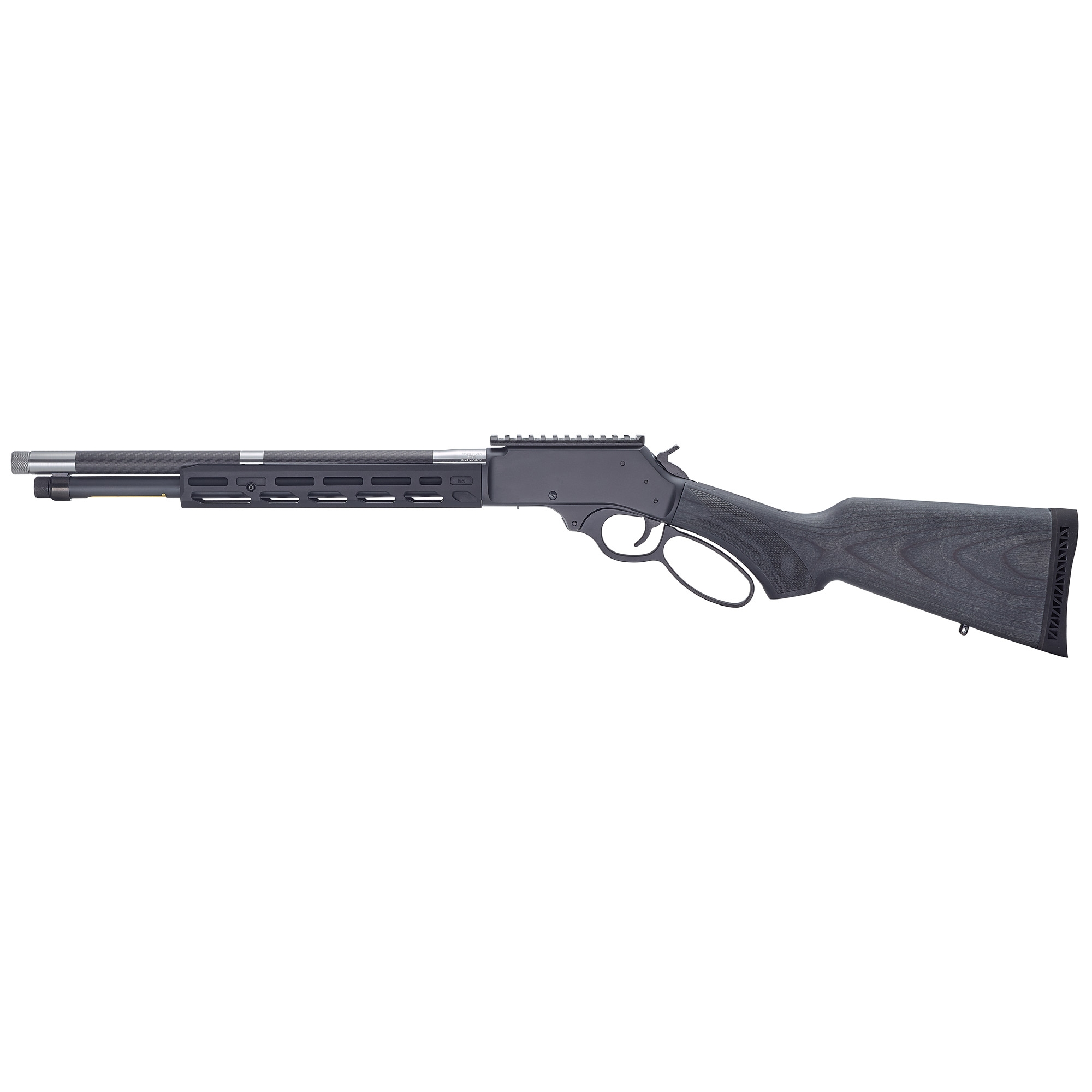 Henry SPD HUSH Lever 16.5" 38 Special 45 Long Colt 7rd - Black, Gray