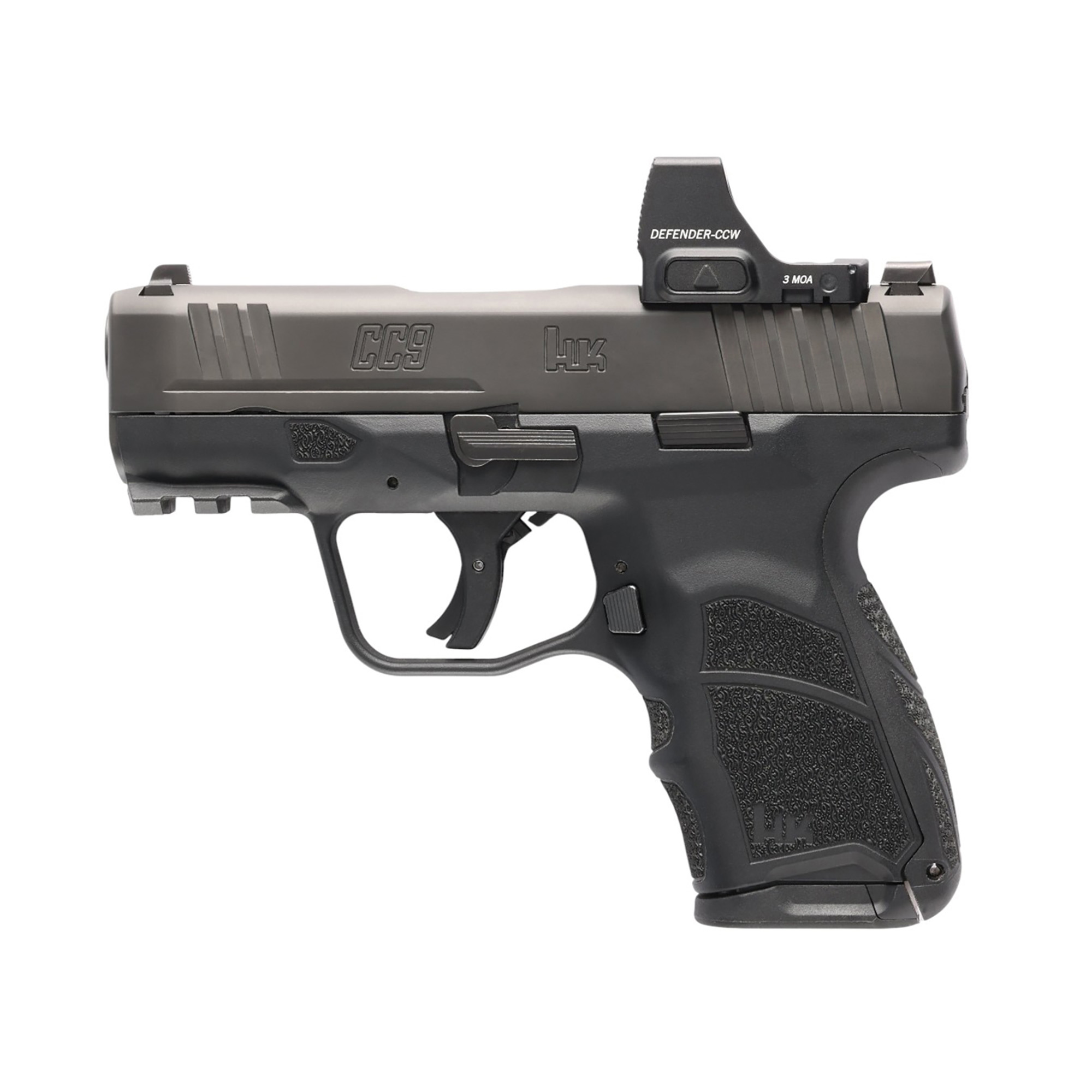HK CC9 Striker Fired 3.32" 9mm 12rd Tritium Night Sights - Black
