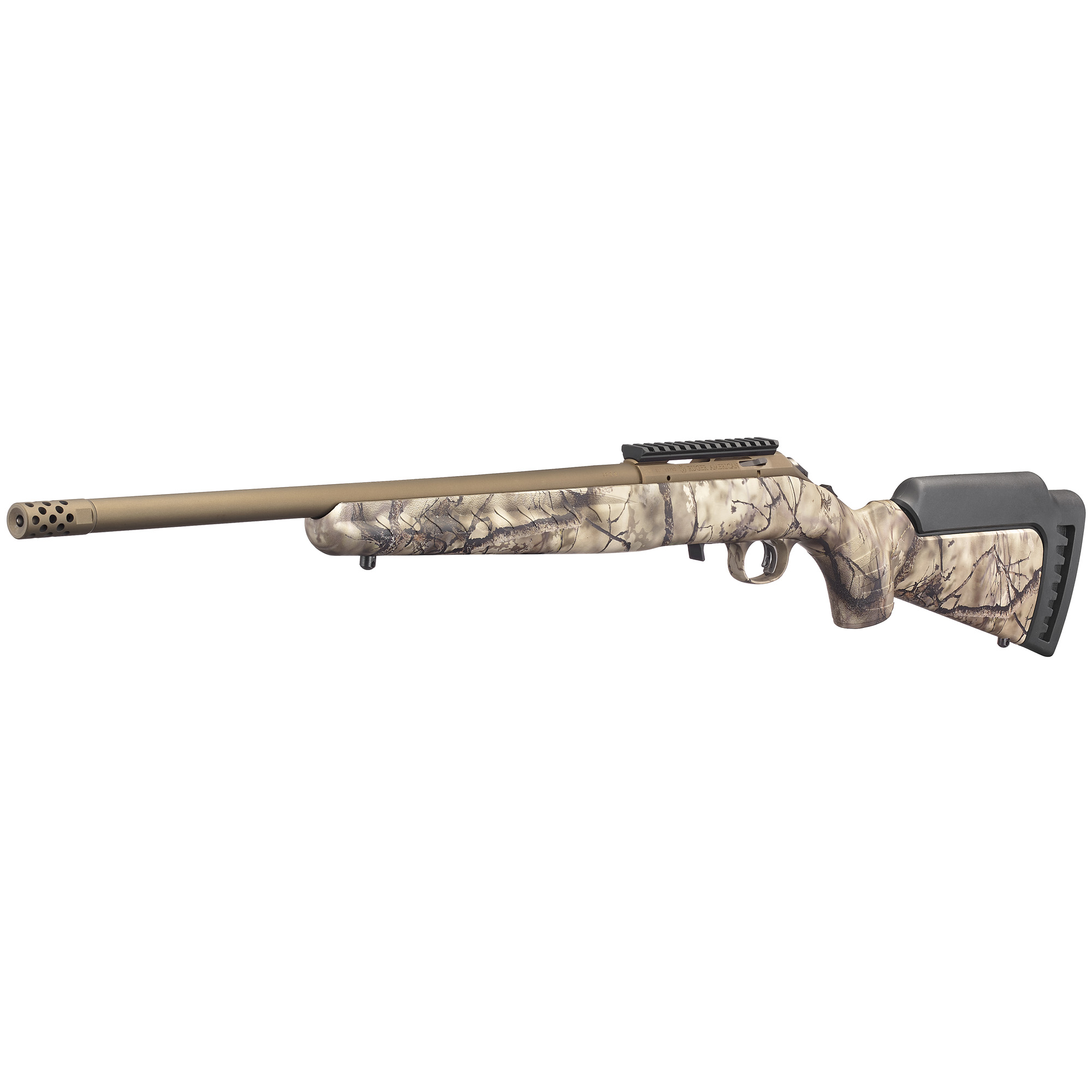 Ruger American Rimfire LRT Standard Rifle 18" 22 LR 10 Rounds - Camo