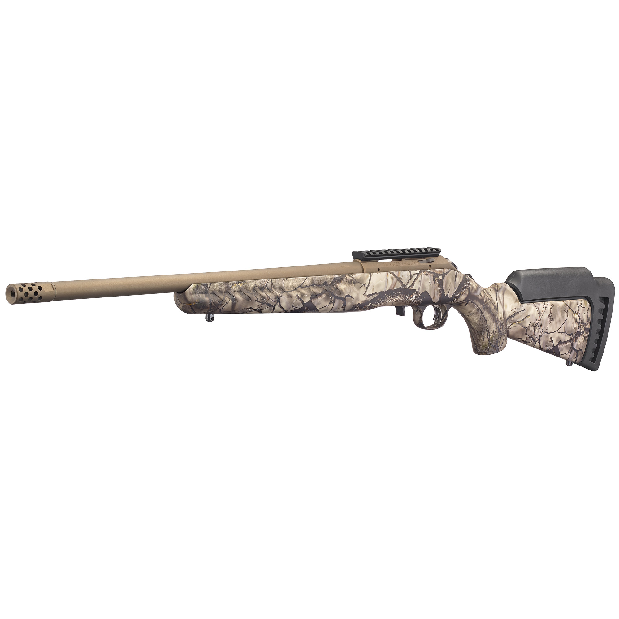Ruger American Rimfire LRT Standard Rifle 18" 17 HMR 9rd - Camo ...